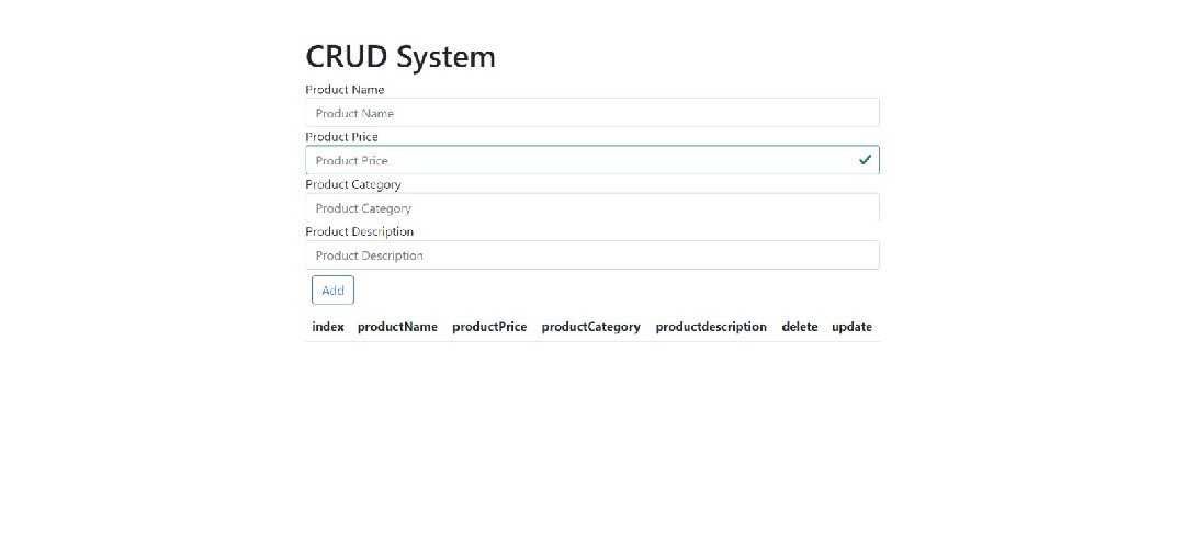Crud management system